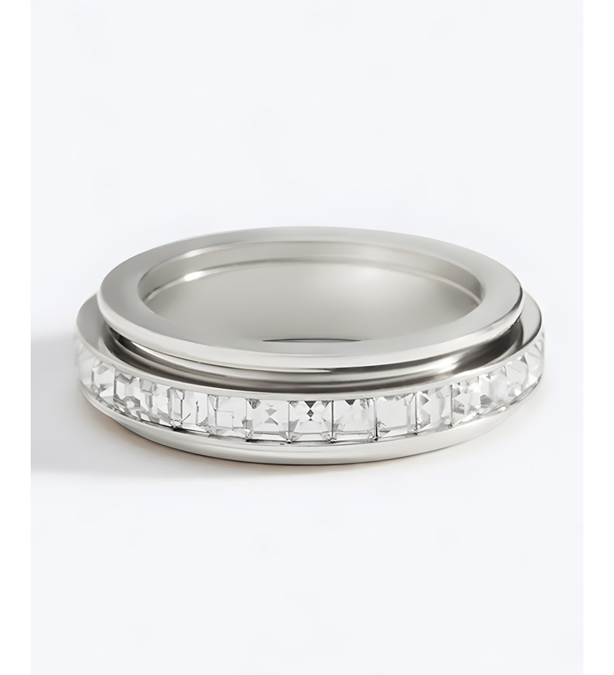 Click here for Mint & Lily Crystal Statement Spinning Fidget Ring... prices