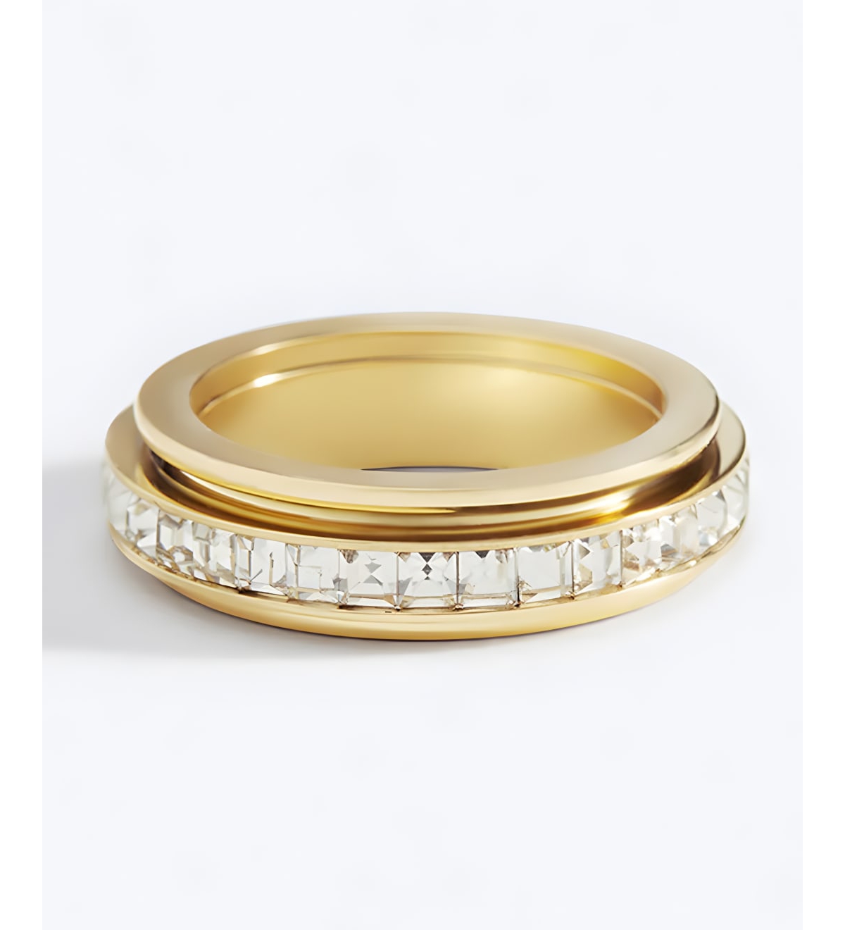 Click here for Mint & Lily Crystal Statement Spinning Fidget Ring... prices