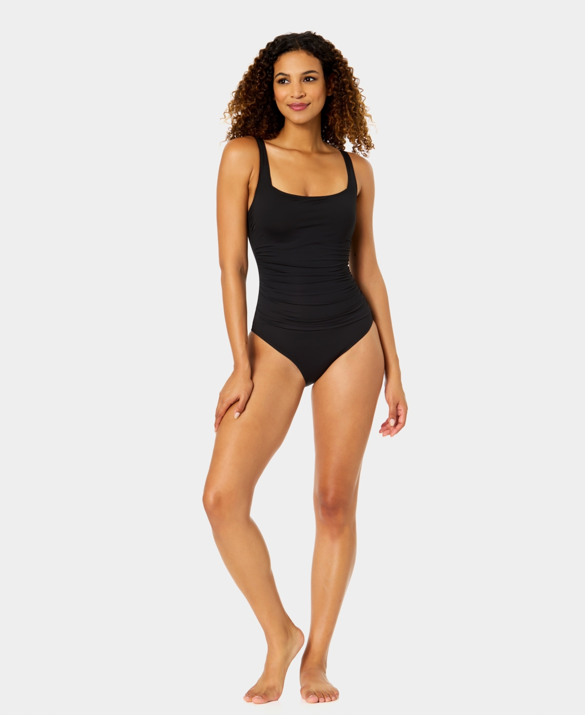 Click here for Anne Cole Womens Square-Neck One-Piece Swimsuit -... prices