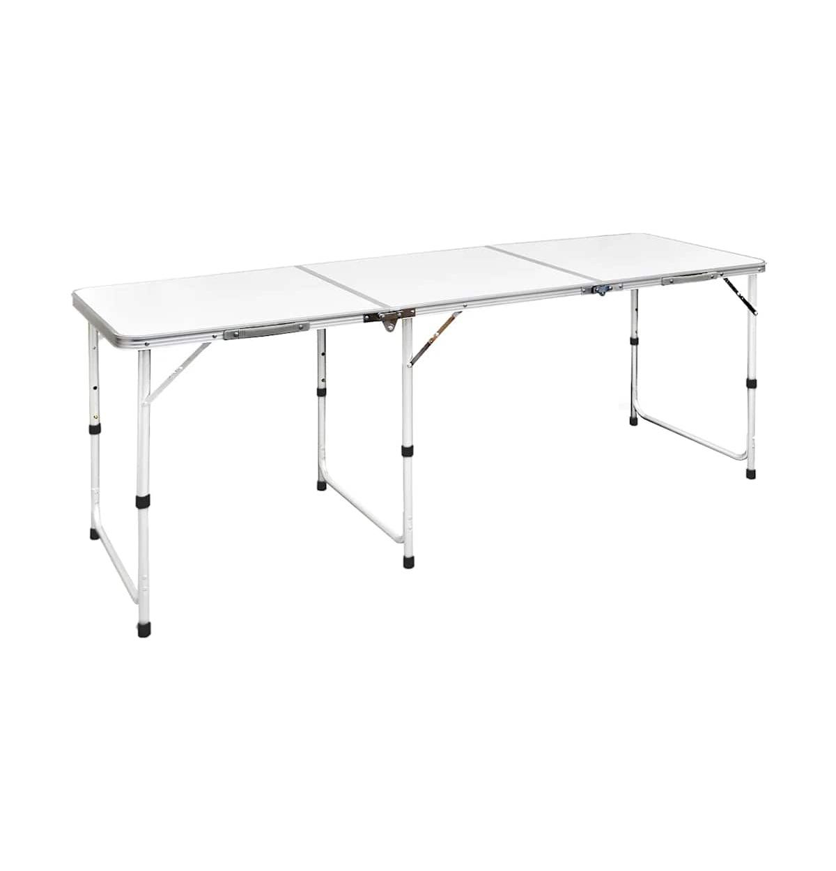 Click here for vidaXL Foldable Camping Table Height Adjustable Al... prices