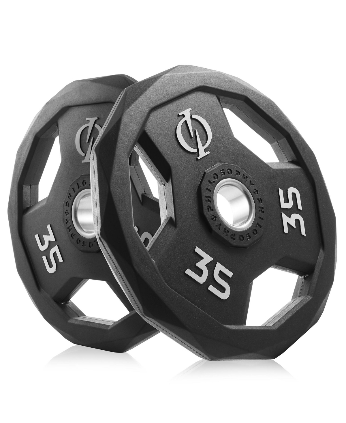Click here for Philosophy Gym Set of 2 Rubber Coated 2-inch Olymp... prices