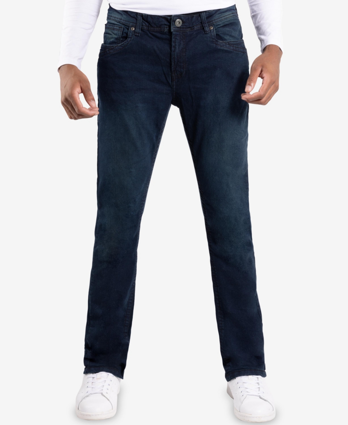 Click here for Cultura Mens Saddle Stitch Modern Fit Jeans - Blue... prices