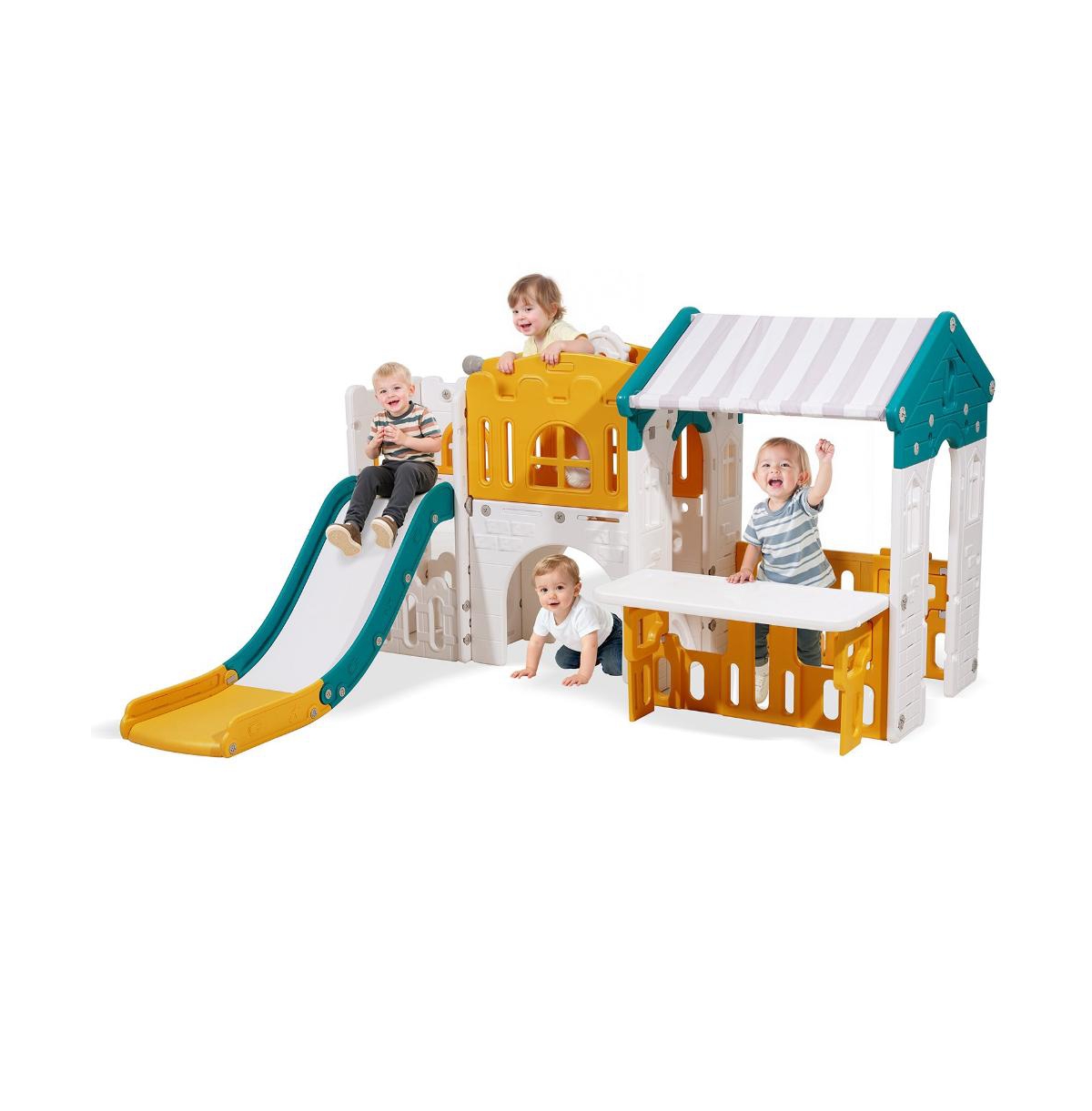 Click here for Slickblue Hdpe Playset for Toddlers with Slide  Ba... prices
