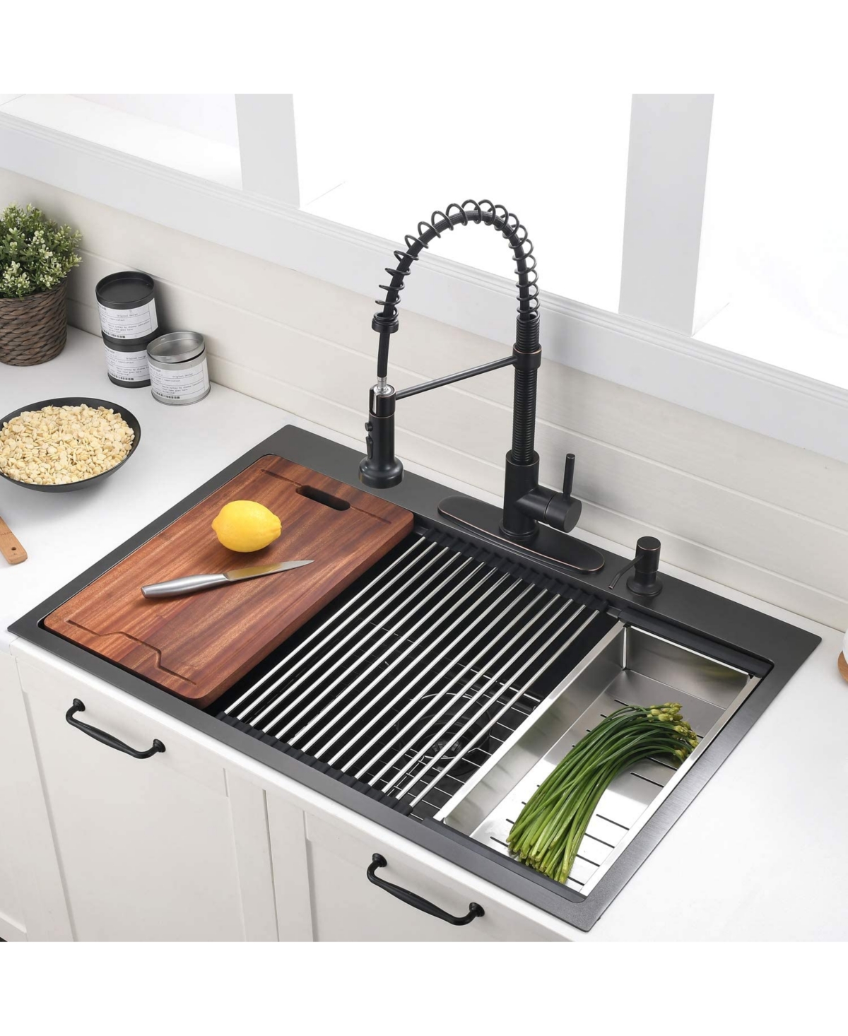 Click here for flynama 36x22inch Gunmetal Black Workstation Kitch... prices