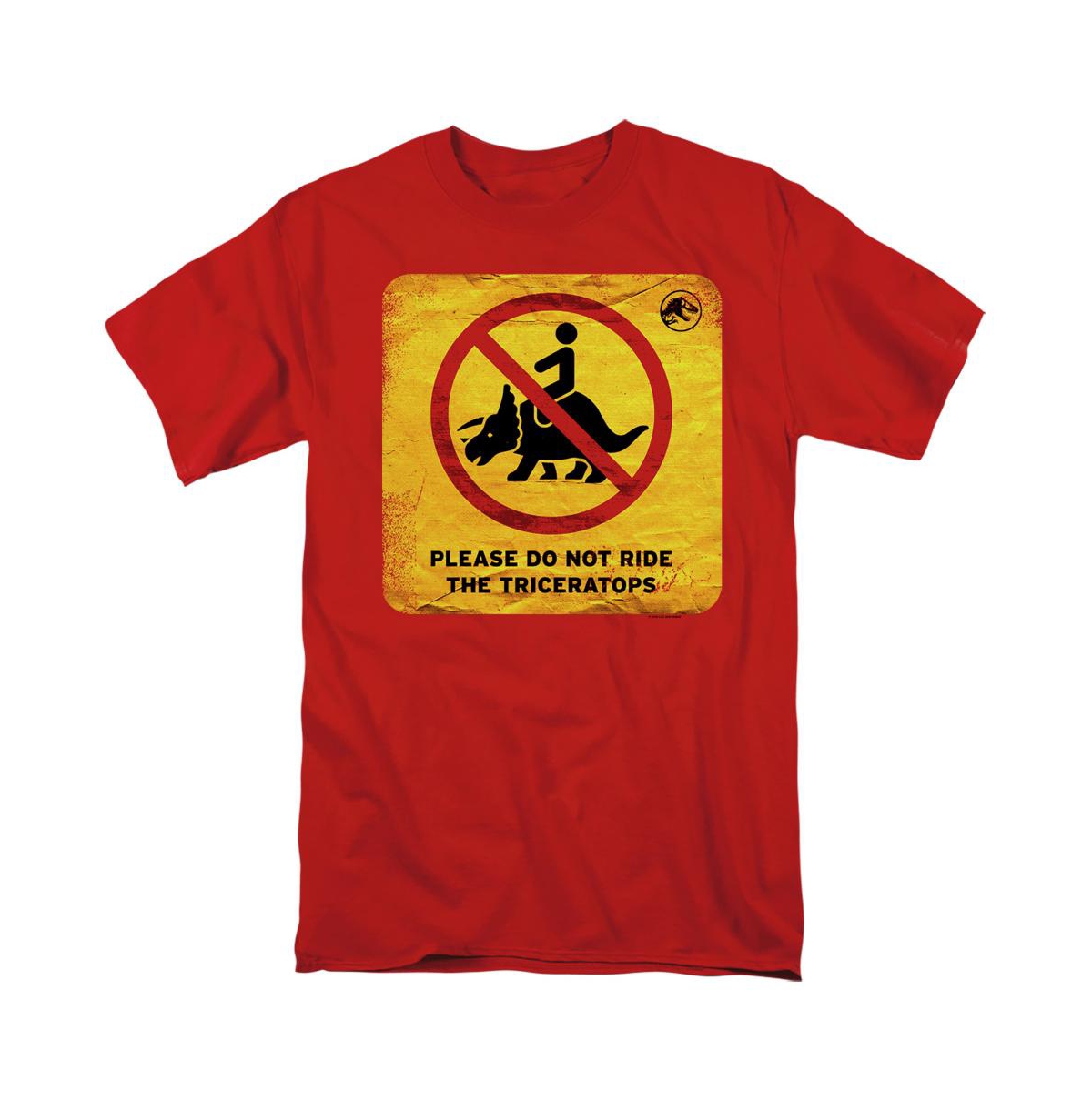 Click here for Jurassic Park Mens Jurassic World Dont Ride Sign T... prices