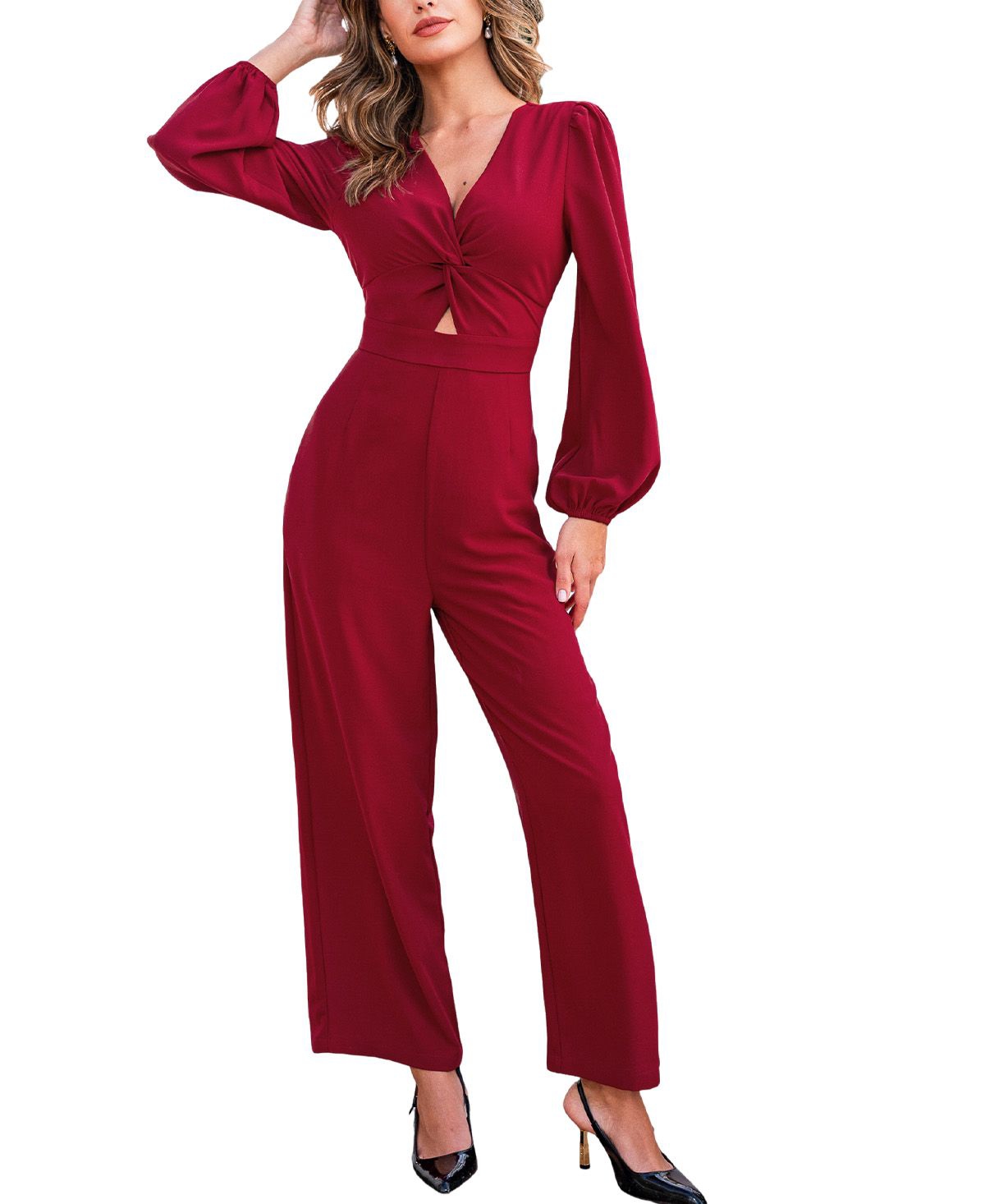 Click here for Cupshe Womens Spicy Red Jumpsuit - Red prices