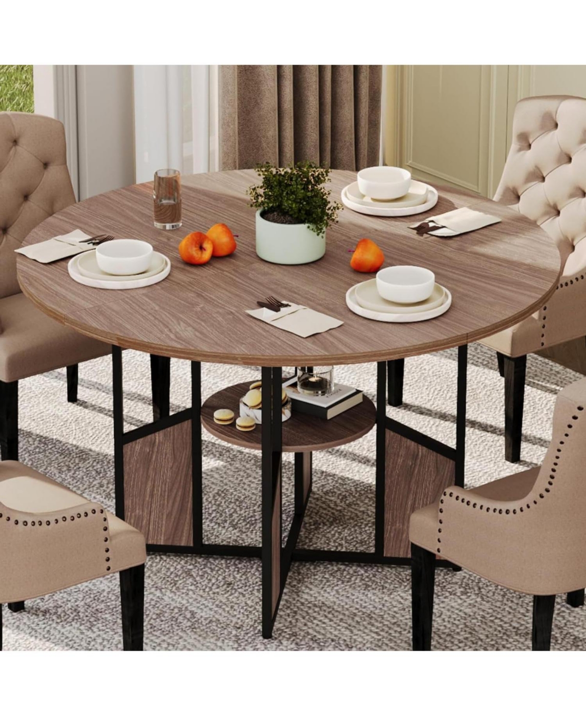 Click here for gaomon Dining Table Round 59"  Dinner Table f... prices