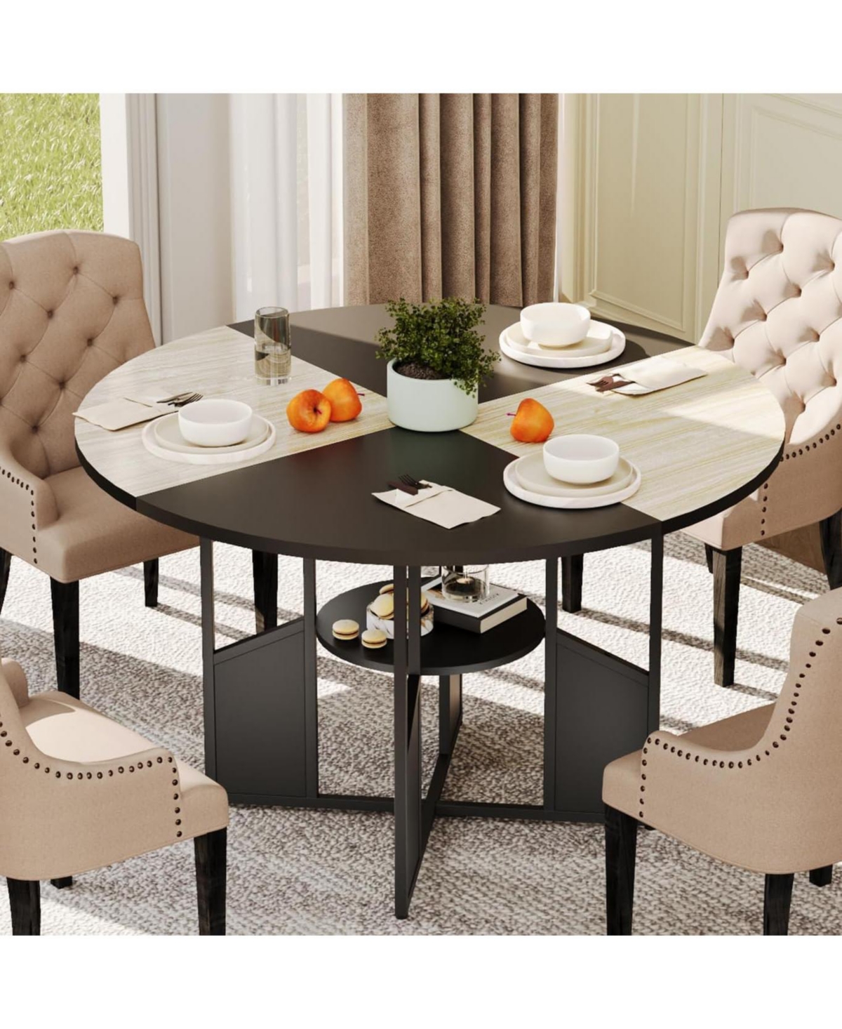 Click here for gaomon Dining Table Round 59"  Dinner Table f... prices