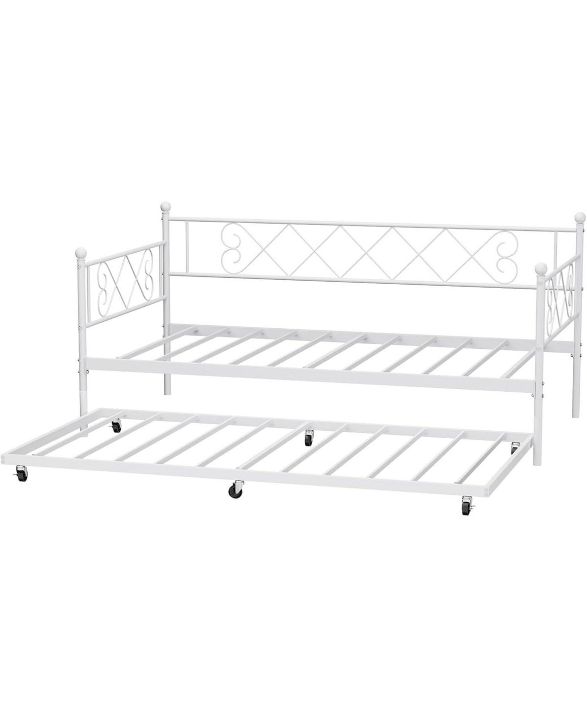 Click here for Gaomon Twin Metal Daybed with Trundle  Heart-Shape... prices