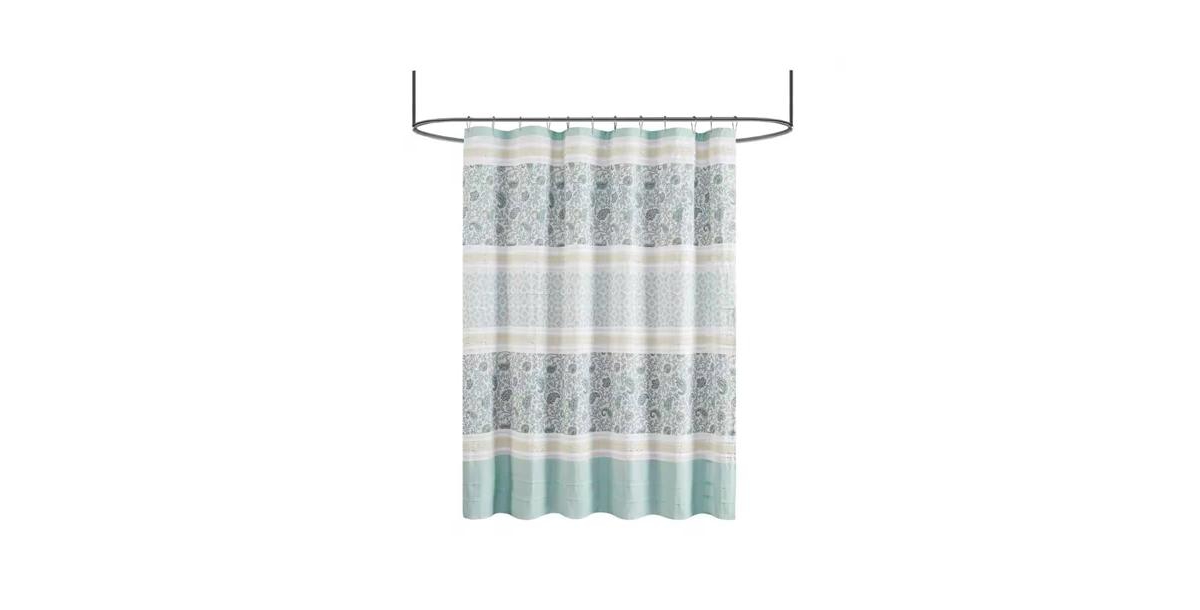 Click here for Slickblue 72 x 72-in Cotton Shower Curtain with Te... prices