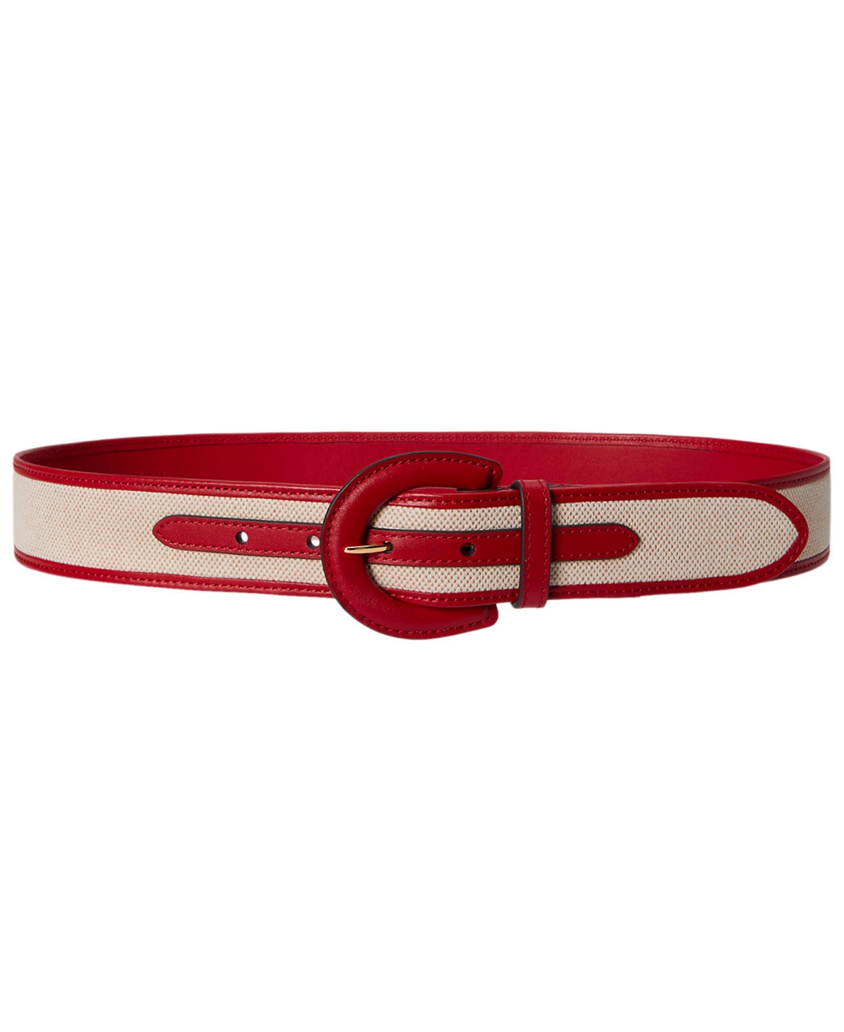 Click here for Lauren Ralph Lauren Canvas Crescent Buckle Belt -... prices