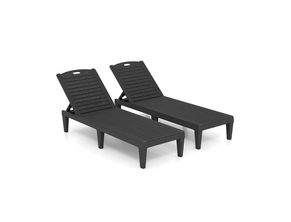 Click here for Slickblue Set of 2 Outdoor Chaise Lounge Chairs wi... prices