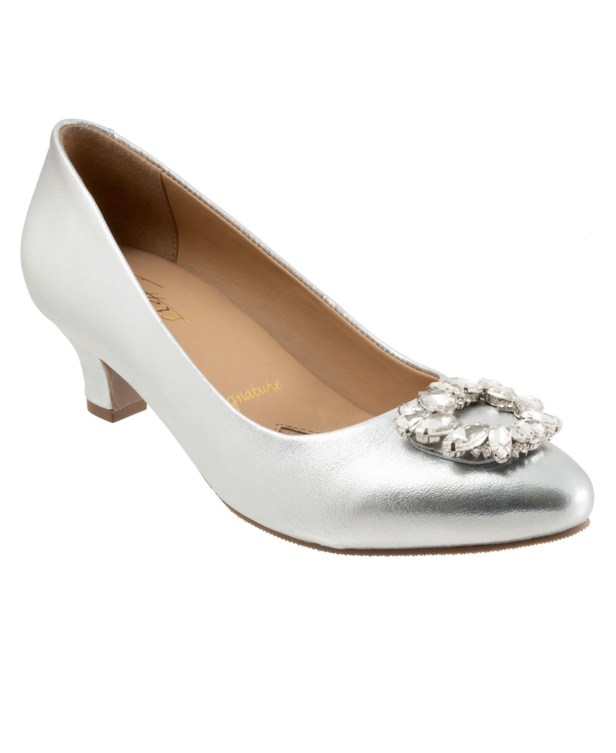 Click here for Trotters Womens Kate Bridal Pump - Silver prices