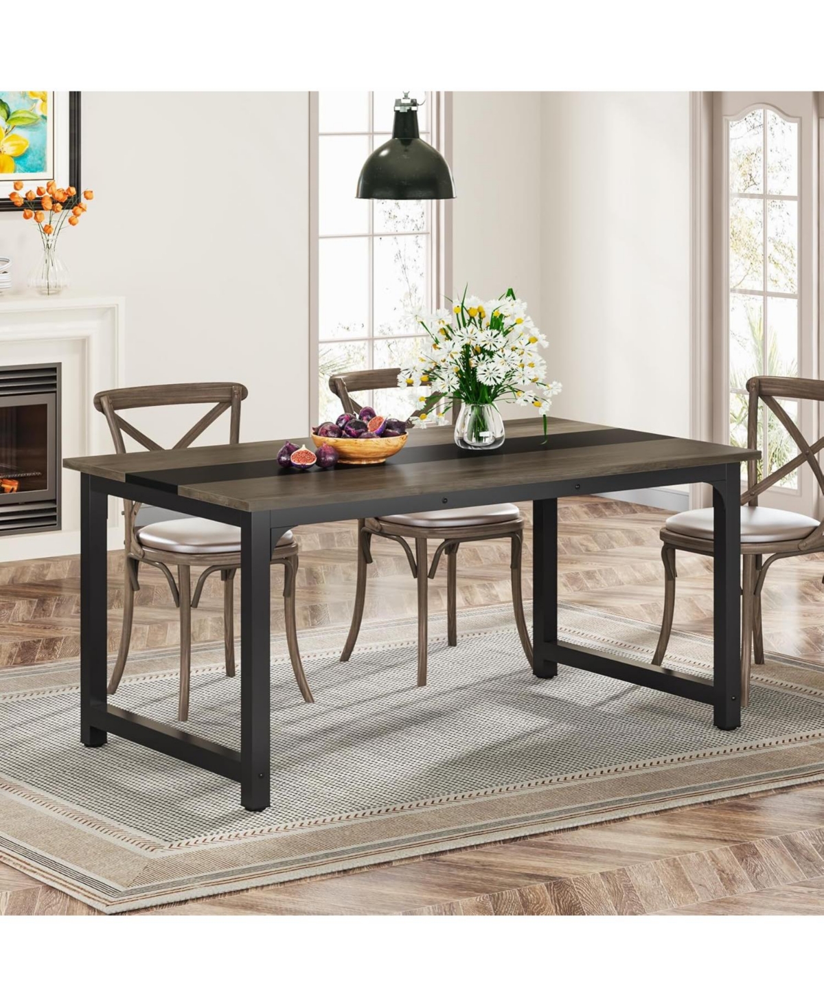 Click here for Tribesigns 63" Industrial Dining Table for 4&... prices
