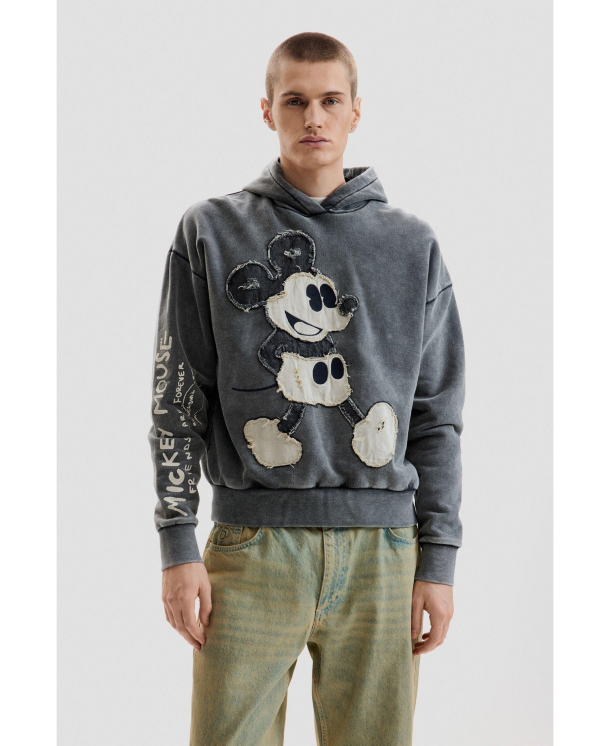 Click here for Desigual Mens Mickey Sweatshirt - Dark grey prices