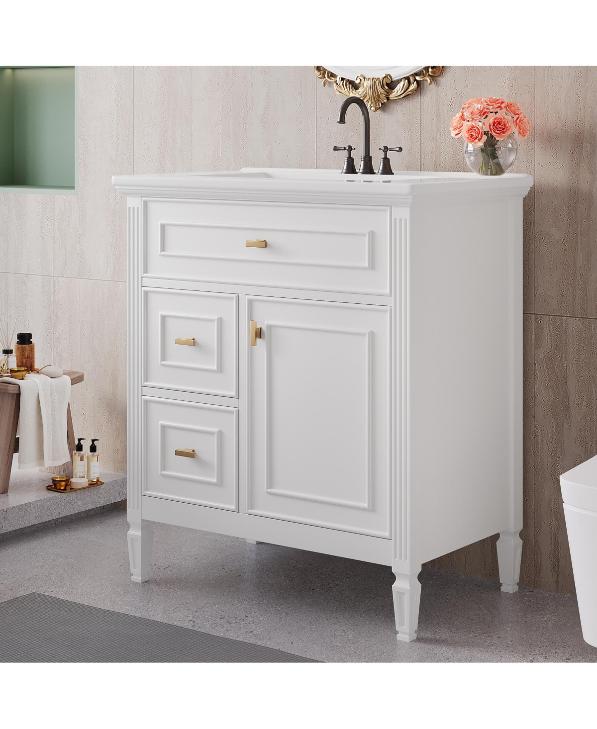 Click here for Cesicia 30 in. Bathroom Vanity Cabinet with Sink... prices