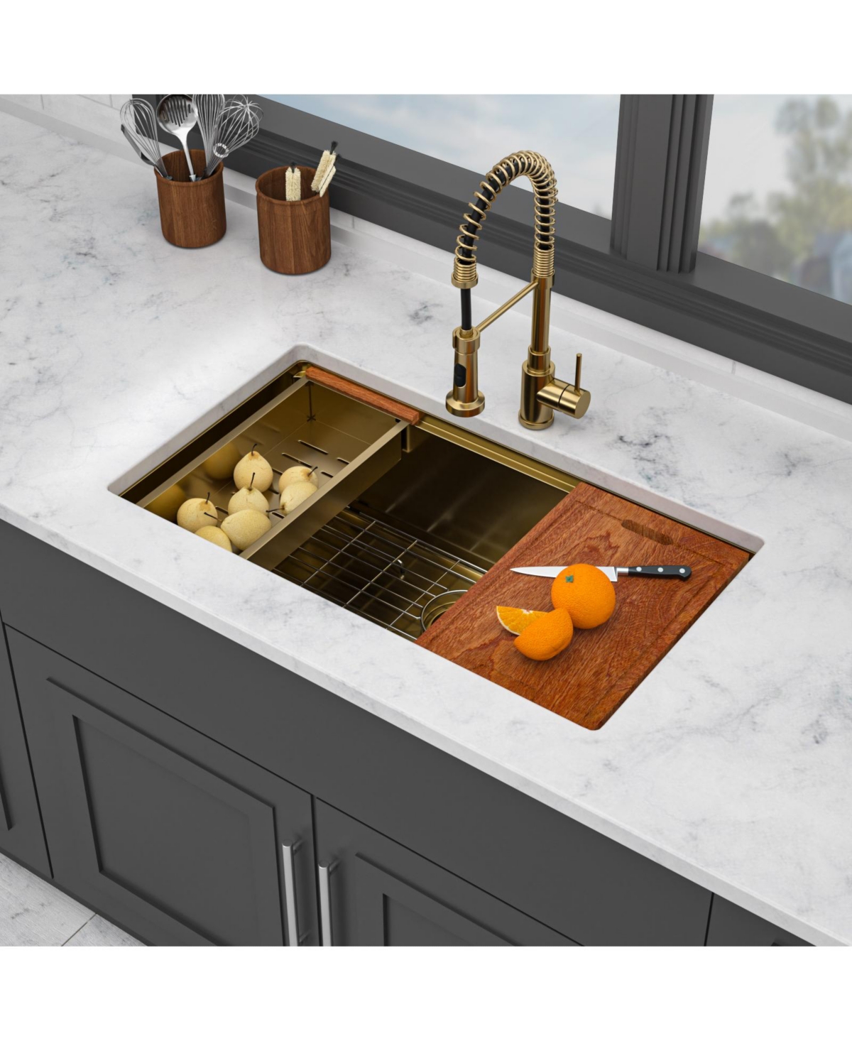 Click here for flynama Stainless Steel Undermount Single Bowl Wor... prices