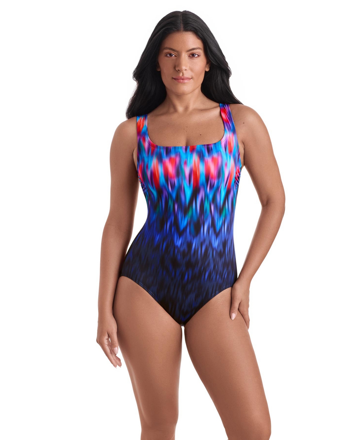 Click here for ShapeSolver Womens Scoop Neck One-Piece Swimsuit -... prices