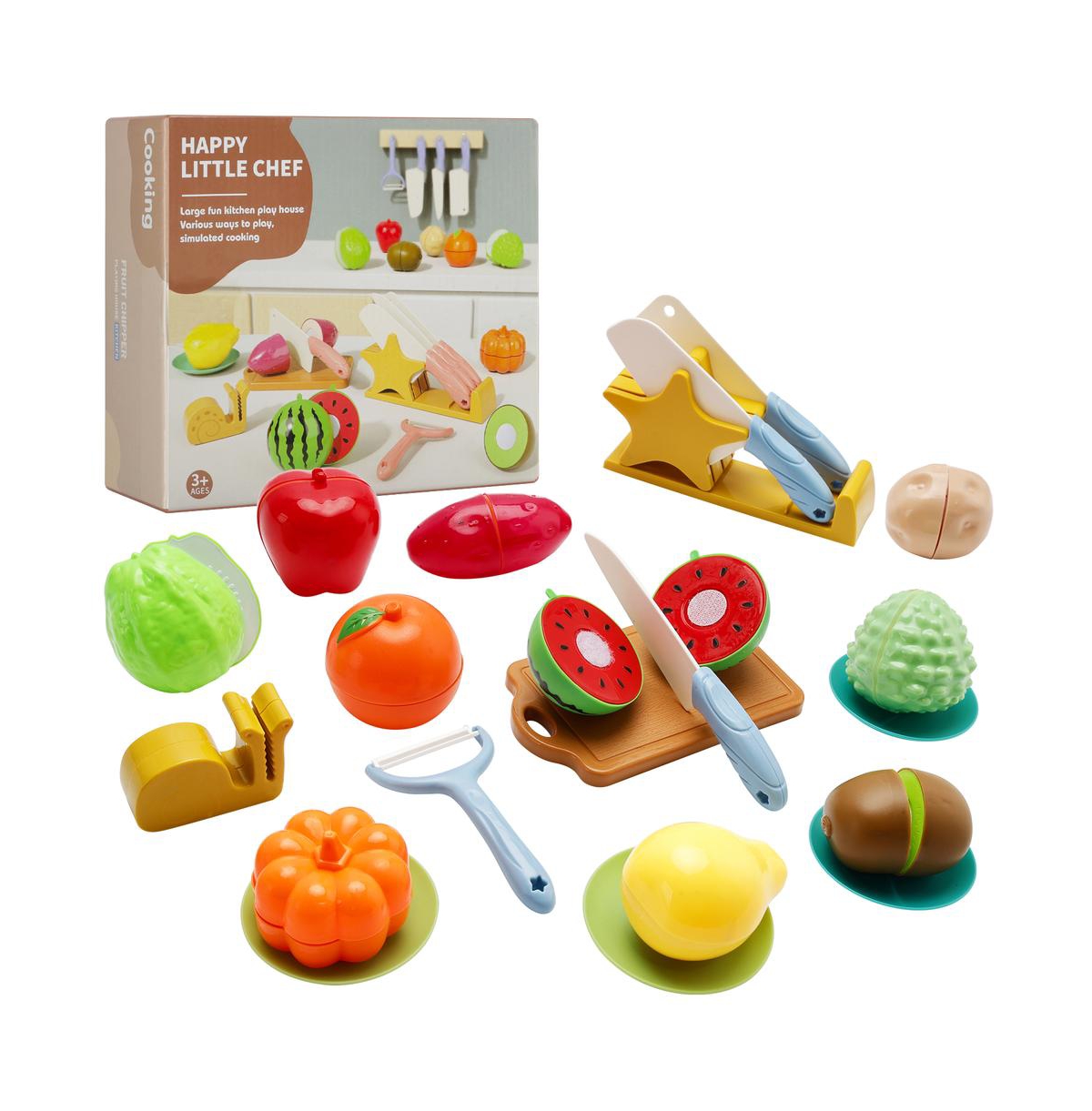 Click here for Bruce & Shark 21-Piece Kids Cutting Play Food Set... prices