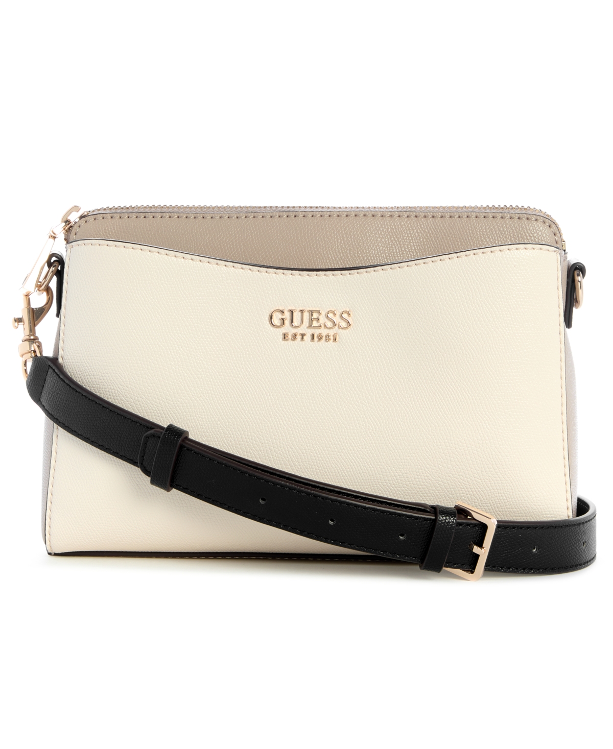 Click here for Guess Lyndi Girlfriend Crossbody Bag - Beige prices