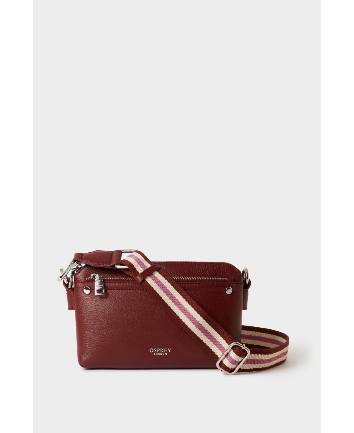 Click here for Osprey London The Stella Leather Crossbody Bag - M... prices