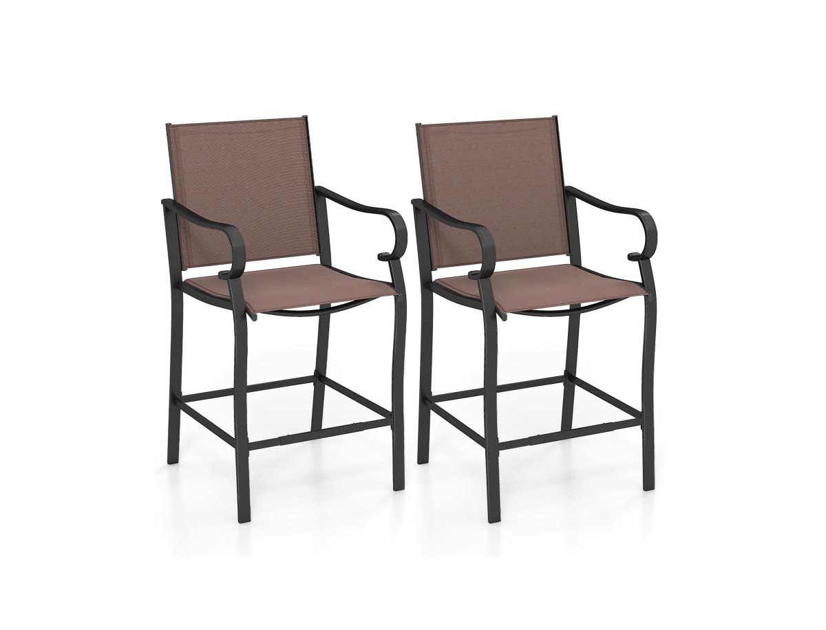Click here for Slickblue Patio Bar Stools with Mesh Fabric  Count... prices