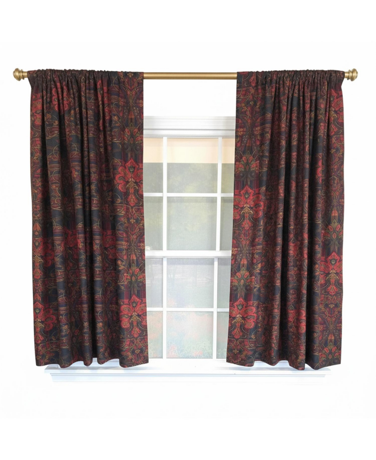 Click here for Rlf Home Espadas 100 Cotton Rod Pocket Window Curt... prices
