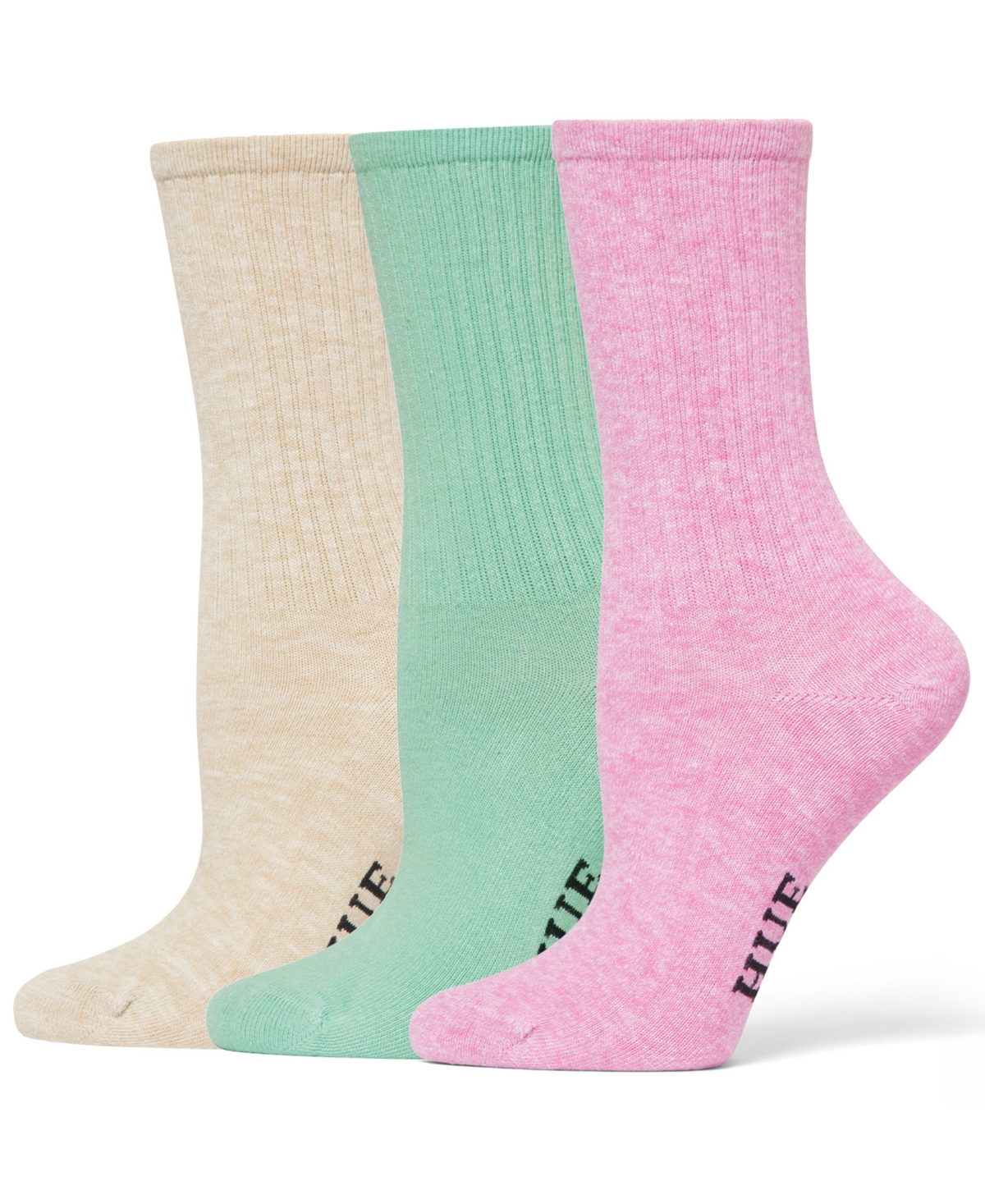 Hue Womens 3 Pack Crew Socks - Crocus Pack