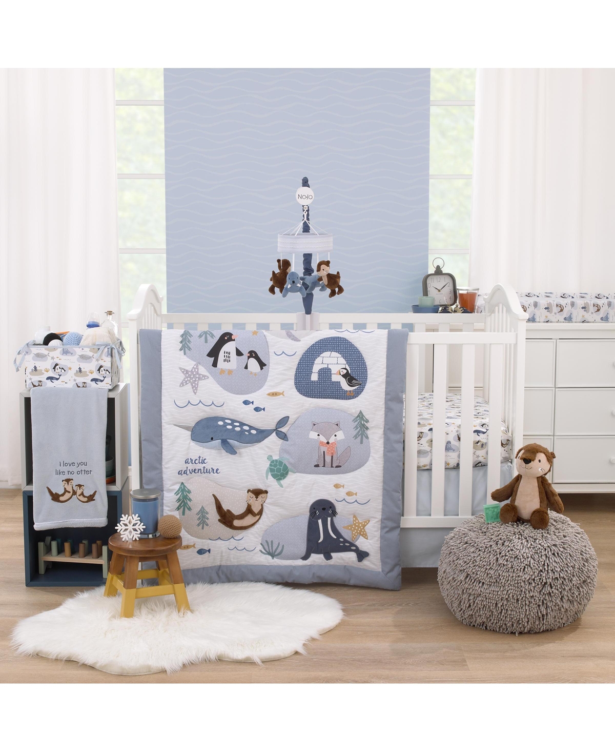 Click here for NoJo Arctic Adventure Light Blue  White  Taupe and... prices