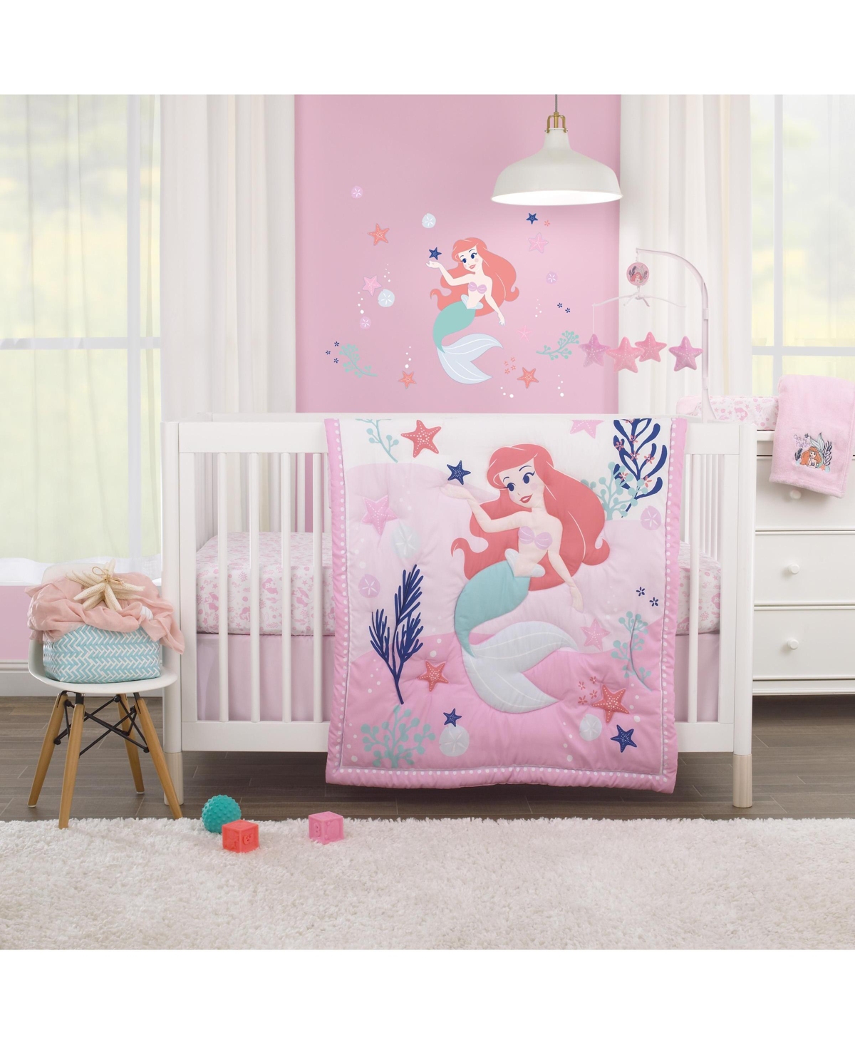 Click here for NoJo Disney The Little Mermaid Pink  Aqua  and Cor... prices
