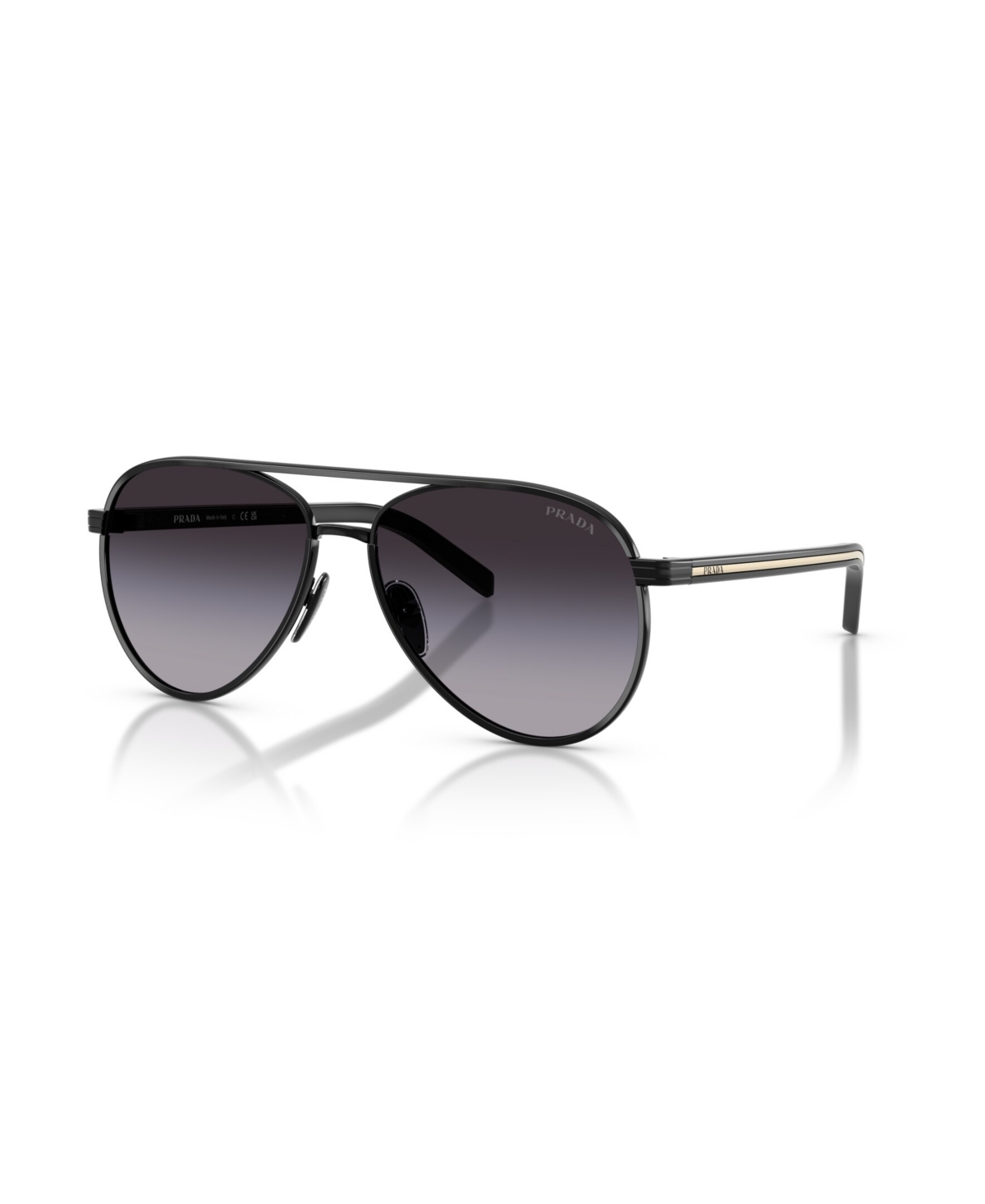 Click here for Prada Womens Pilot Sunglasses  Pr B57S - Black prices