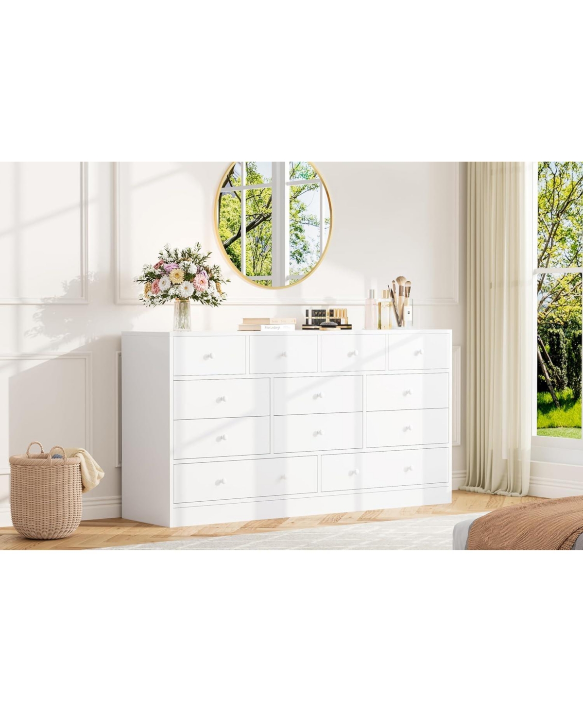 Click here for Gaomon 12 Drawer Dresser for Bedroom  61 in Long M... prices