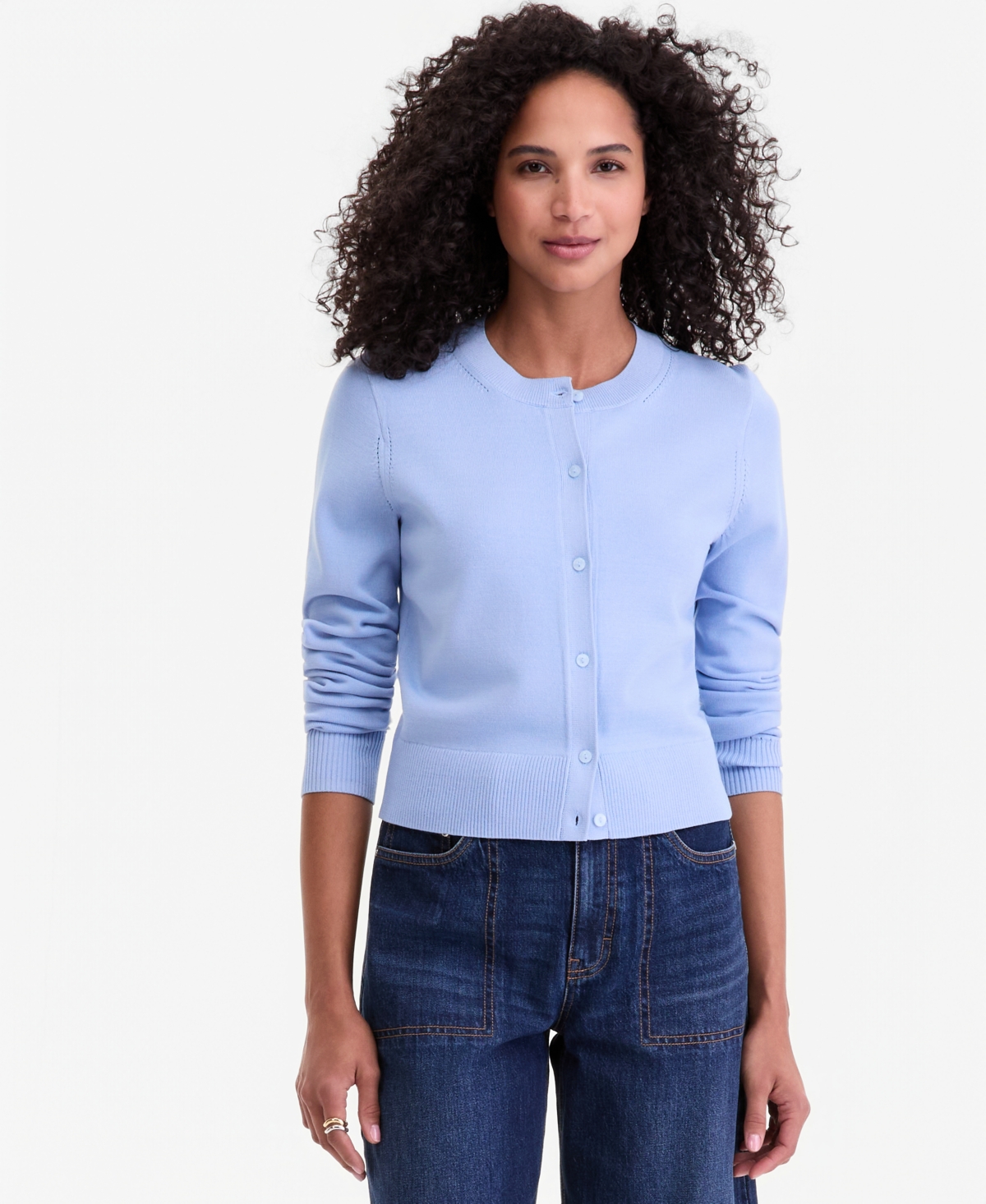 Click here for On 34th Womens Crewneck Long-Sleeve Cardigan  Excl... prices