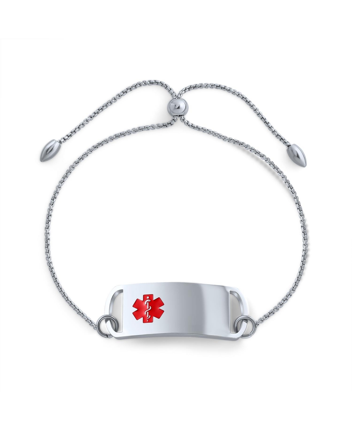 Click here for Bling Jewelry Name Tag Medical Id Bolo Bracelet Bo... prices