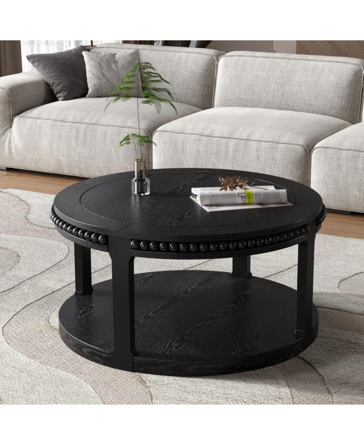 Click here for Streamdale Furniture 31.5 Round Wood Coffee Table... prices