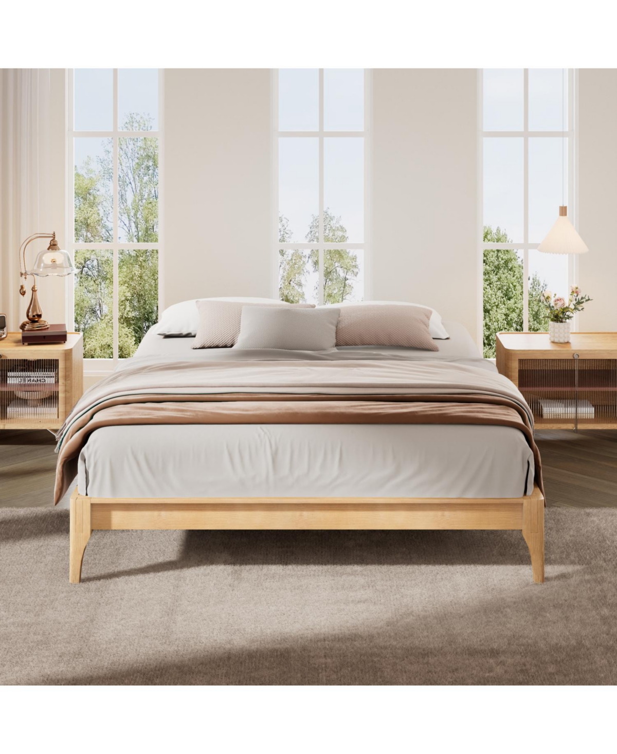 Click here for Streamdale Furniture Bamboo Platform Bed Frame - F... prices