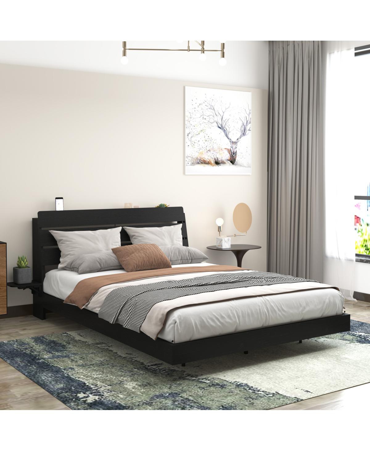 Click here for Streamdale Furniture Queen Floating Bed Frame with... prices