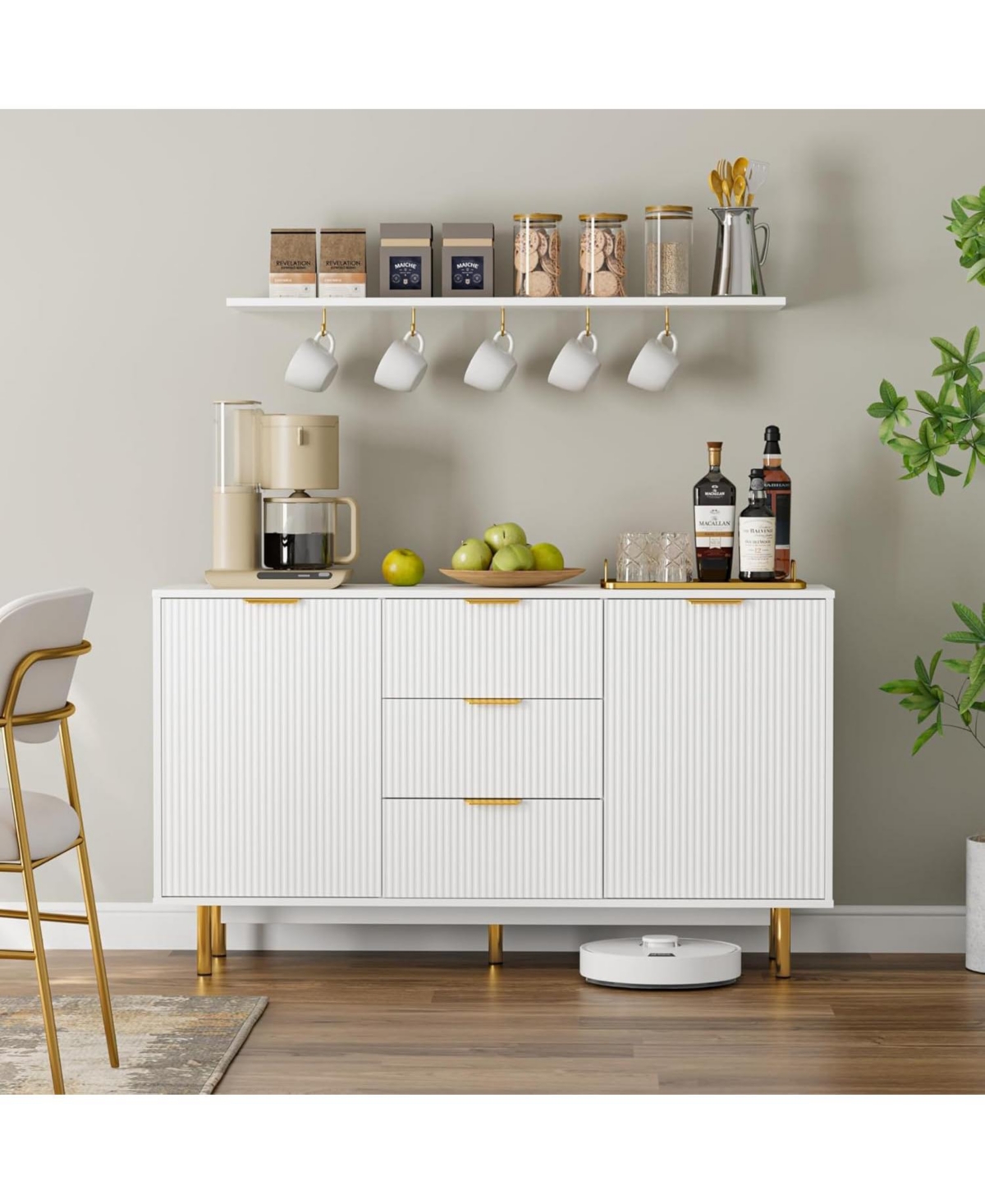 Click here for gaomon Buffet Cabinet with Storage – 55... prices