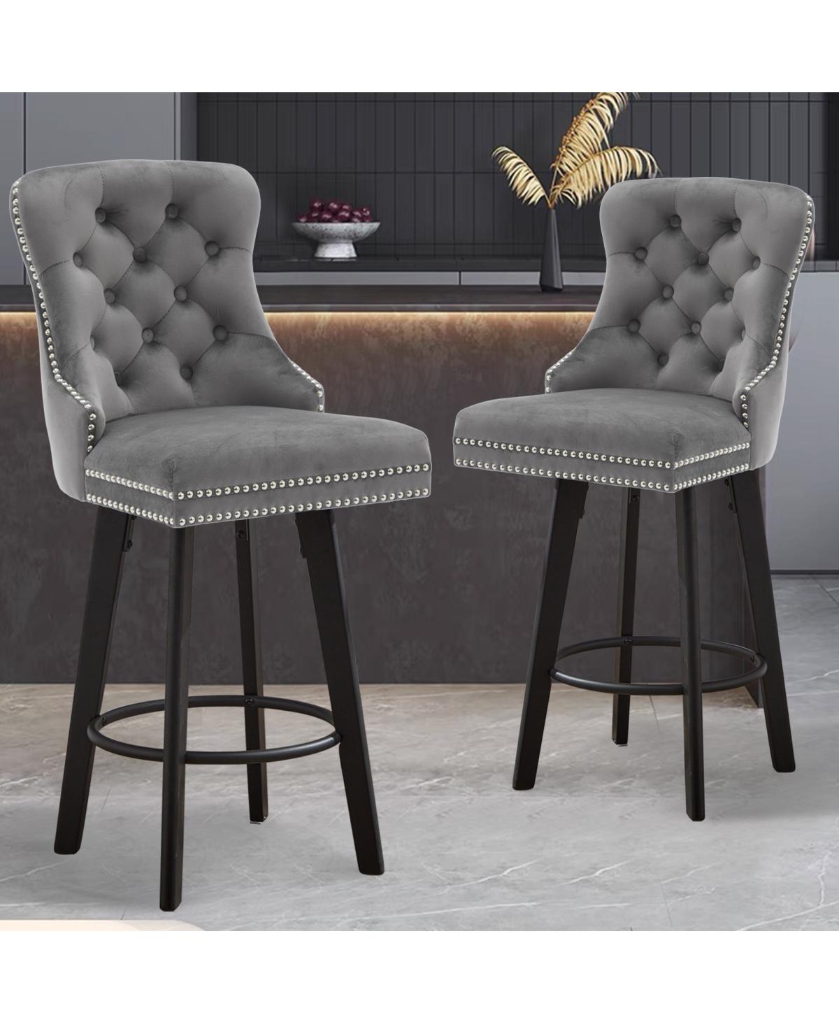 Click here for Streamdale Furniture Modern Velvet Swivel Bar Stoo... prices