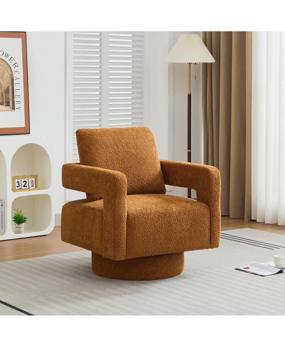 Click here for Streamdale Furniture Caramel Swivel Accent Chair w... prices