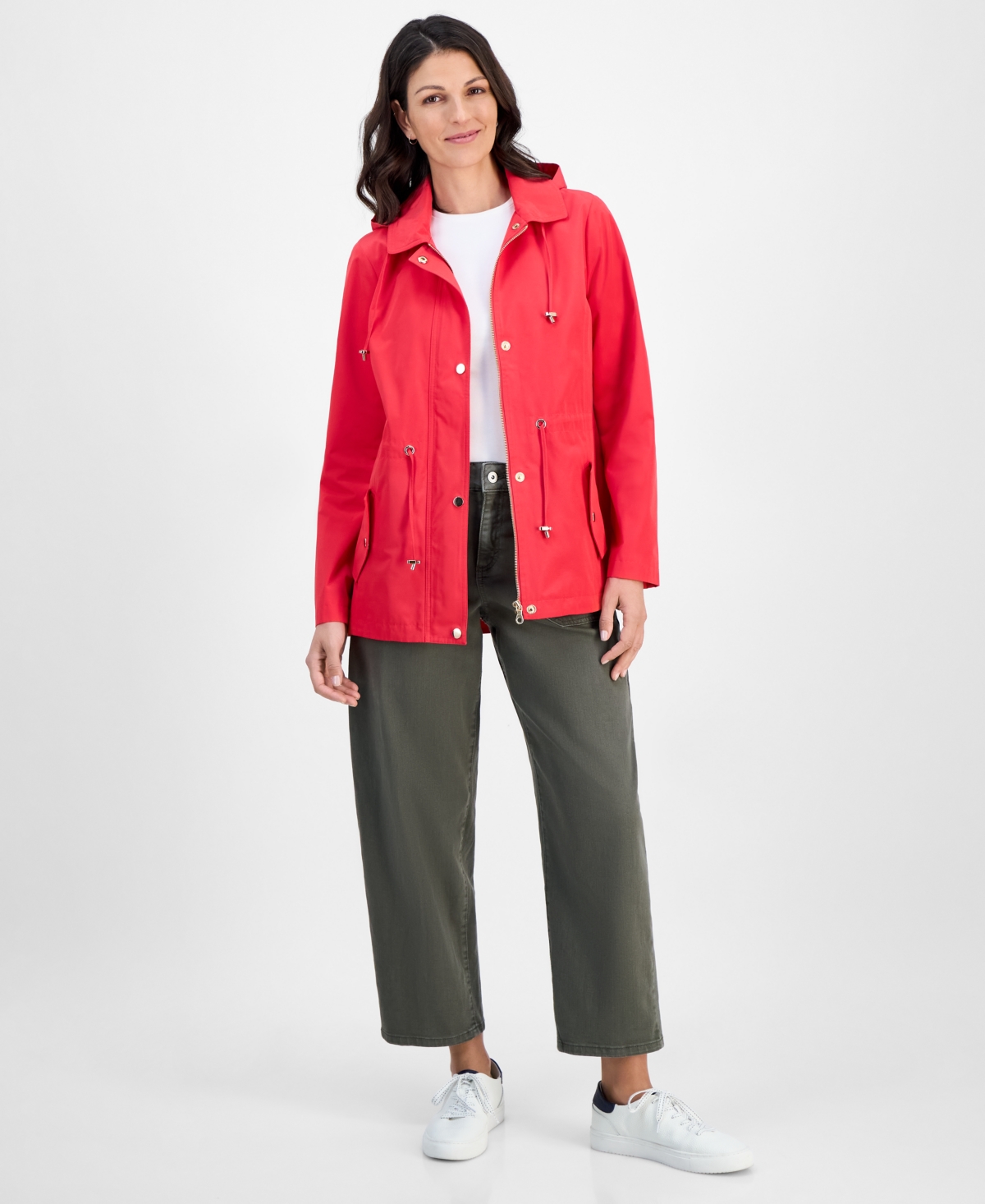 Click here for Style & Co Womens Hooded Anorak Jacket  Created fo... prices
