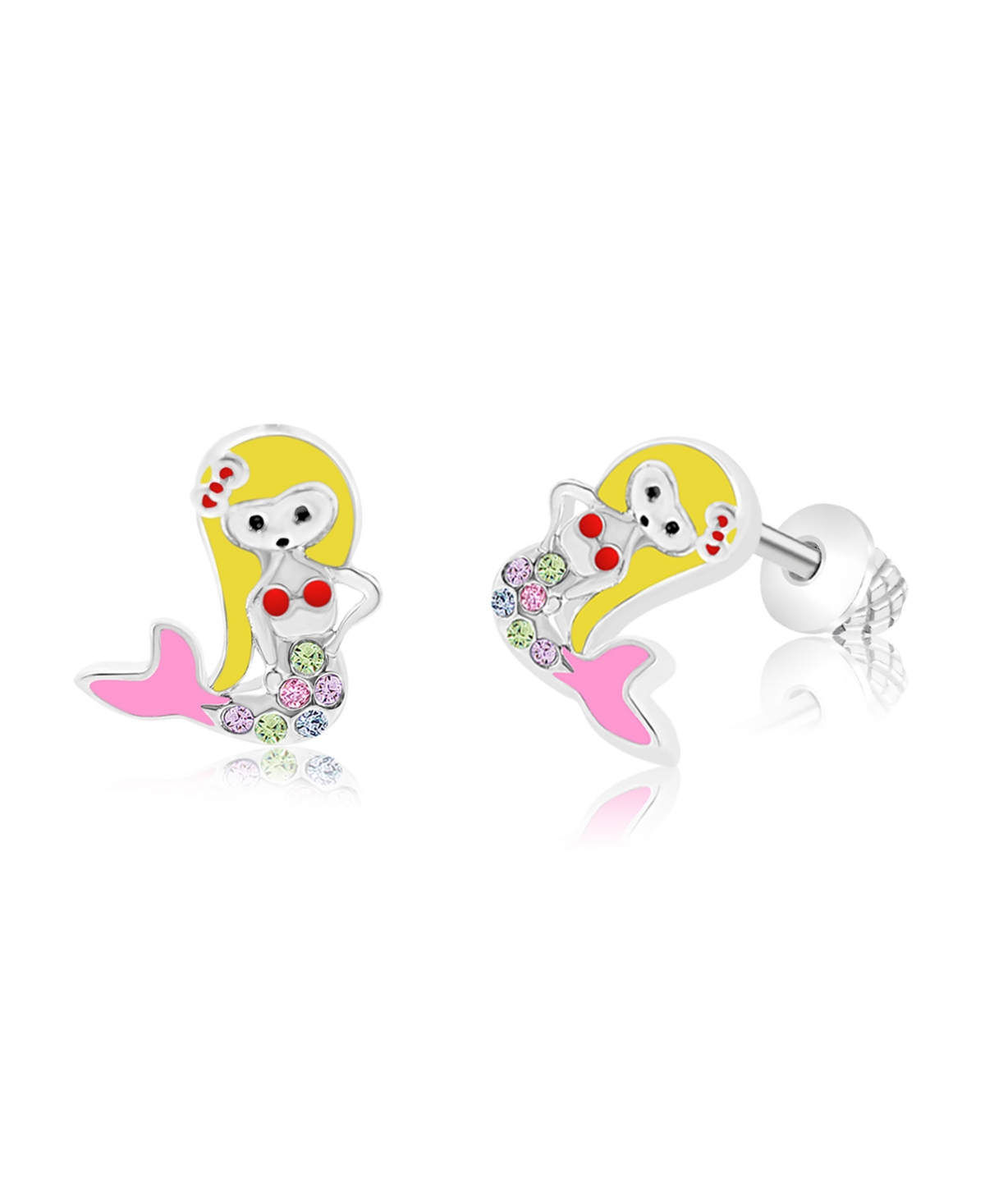 Click here for Chanteur/Girl/Mermaid Enamel Crystal White Gold Pa... prices