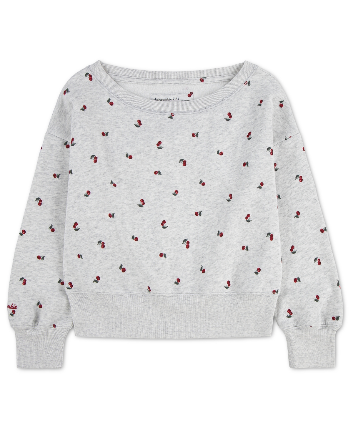 Click here for abercrombie kids Girls Printed Off-The-Shoulder Sw... prices