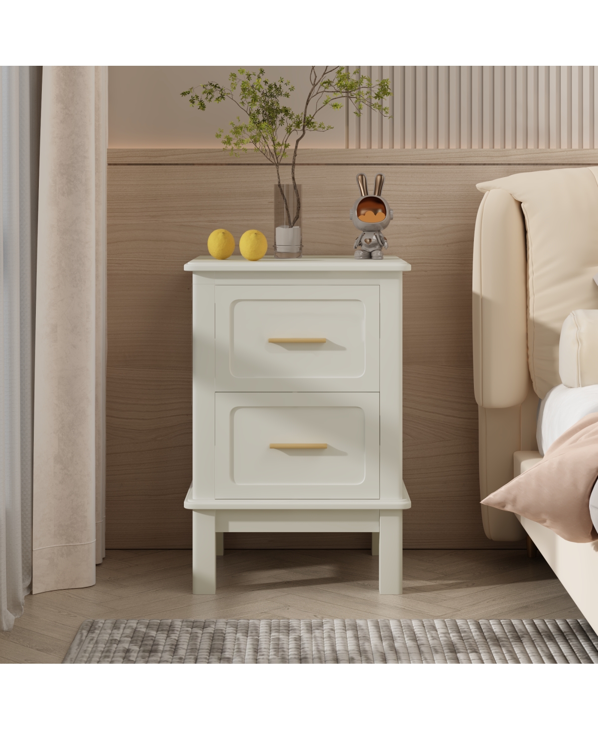 Click here for Streamdale Furniture Modern 2-Drawer Nightstand wi... prices