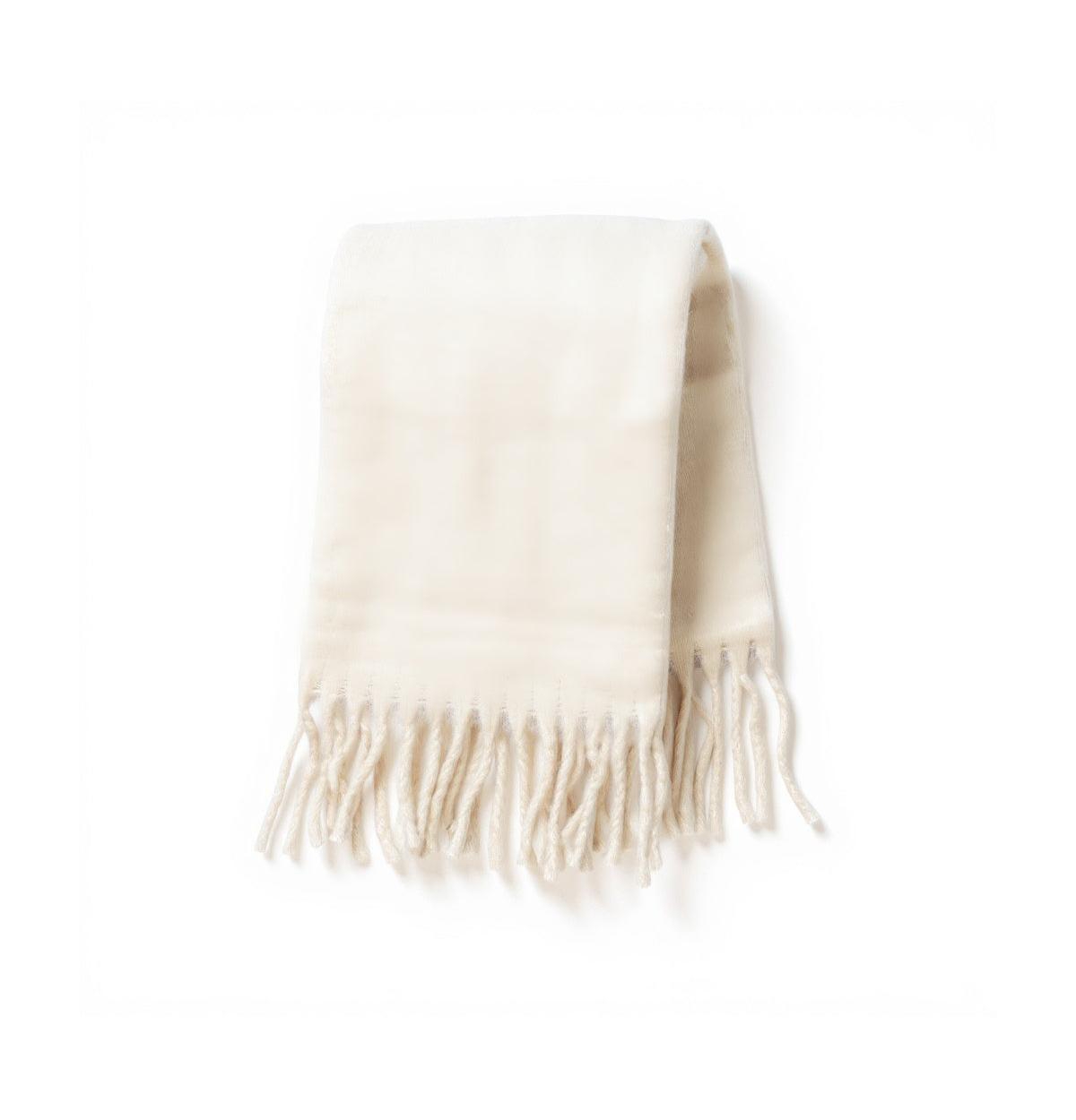 Click here for Womens Oversized Fringe Scarf - Ivory - Ivory prices