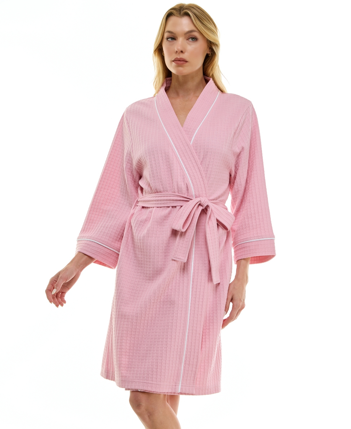 Click here for Roudelain Womens Kimono Wrap Robe - Came Pink prices