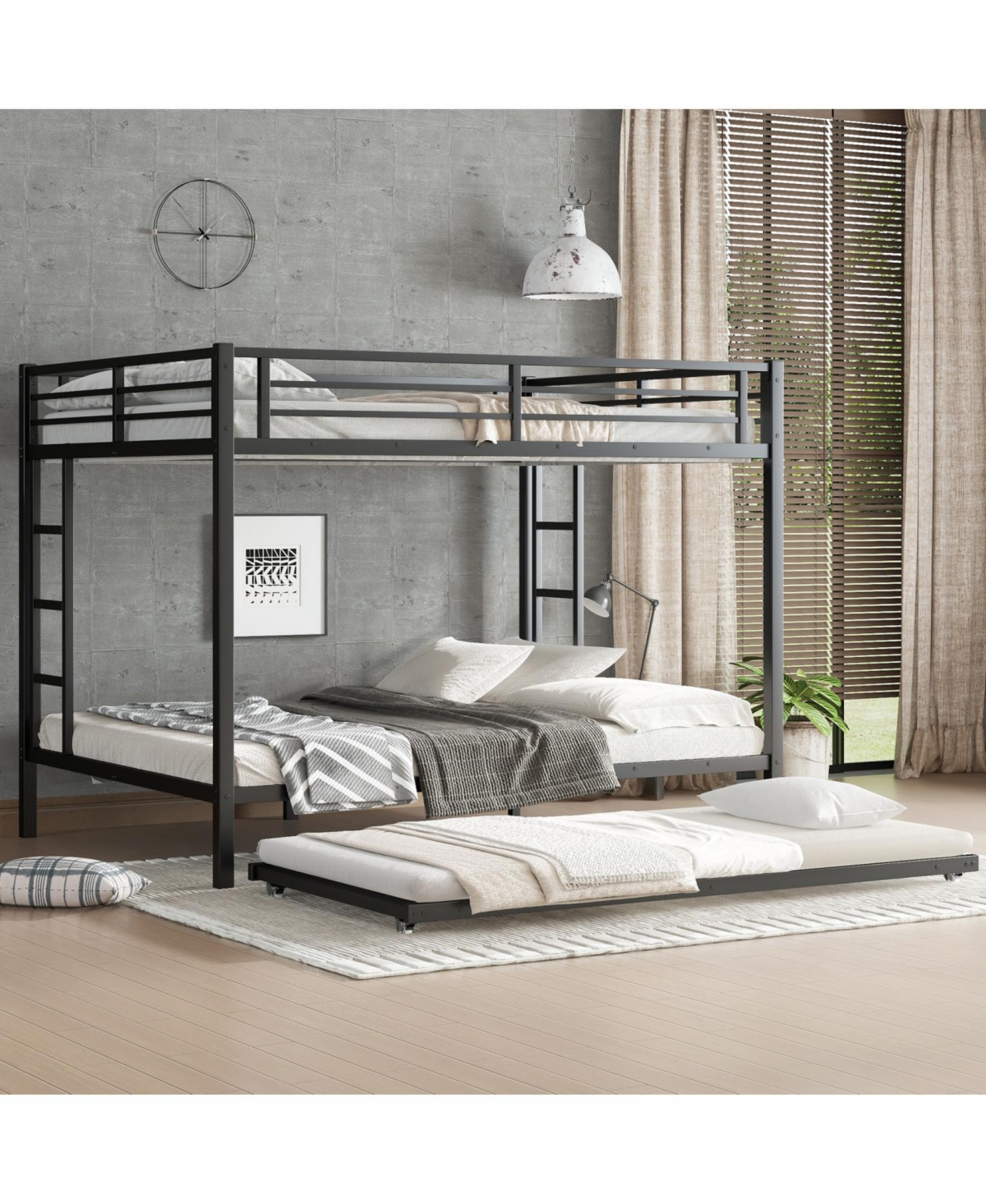 Click here for Streamdale Furniture Queen over Queen Metal Bunk B... prices