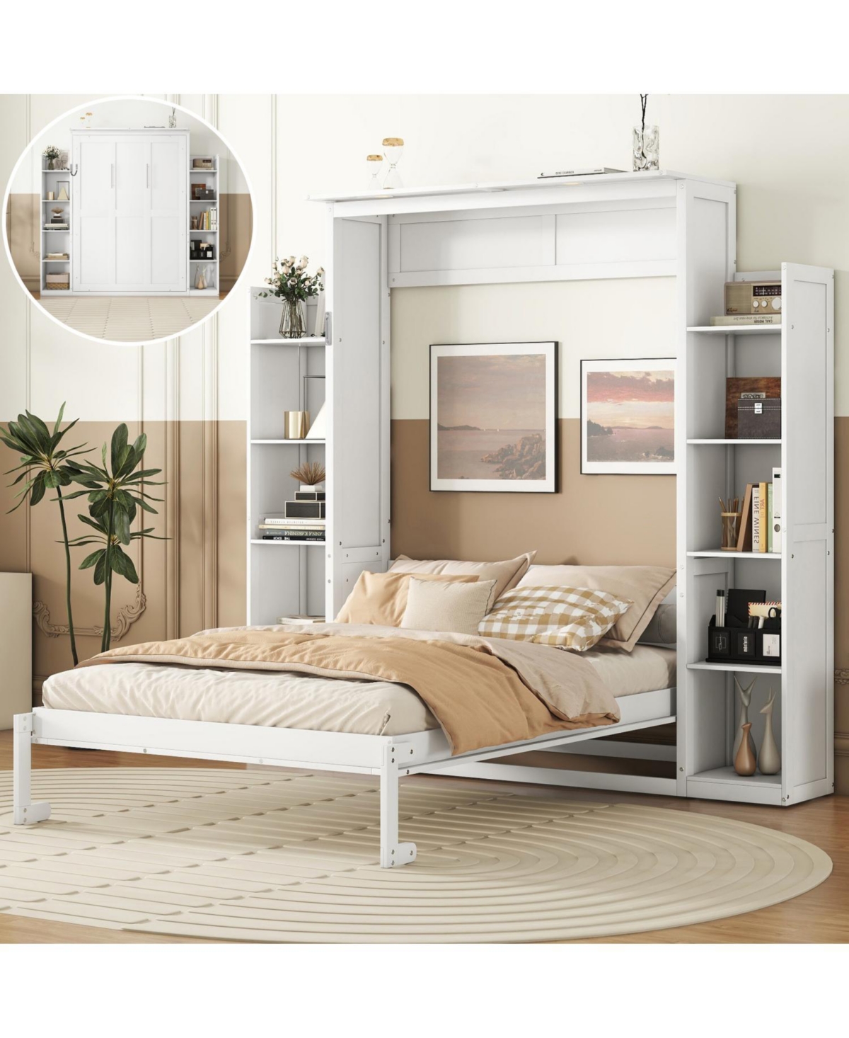 Click here for Streamdale Furniture Full Size Murphy Bed Wall Bed... prices