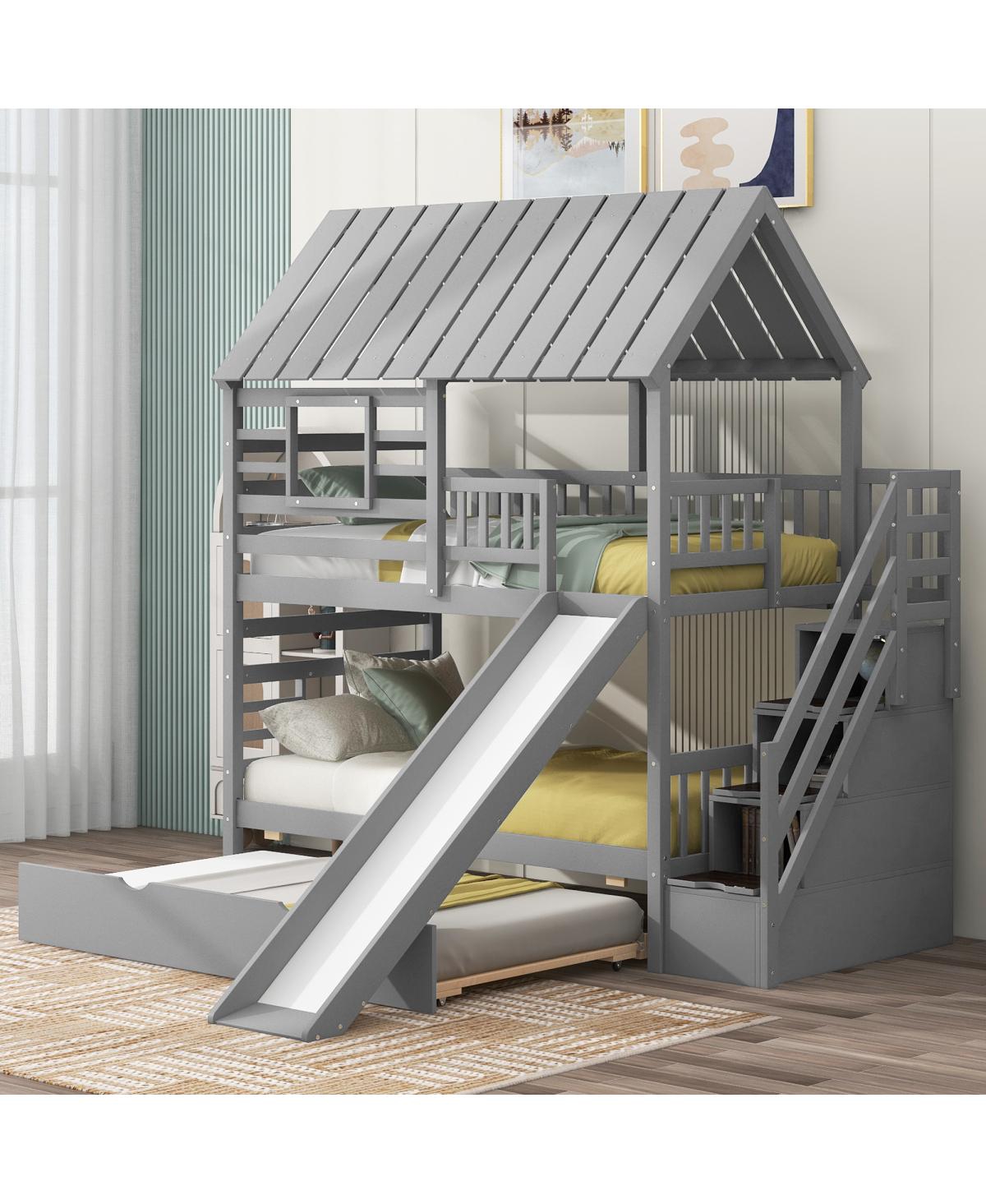 Click here for Streamdale Furniture Twin over Twin House Bunk Bed... prices