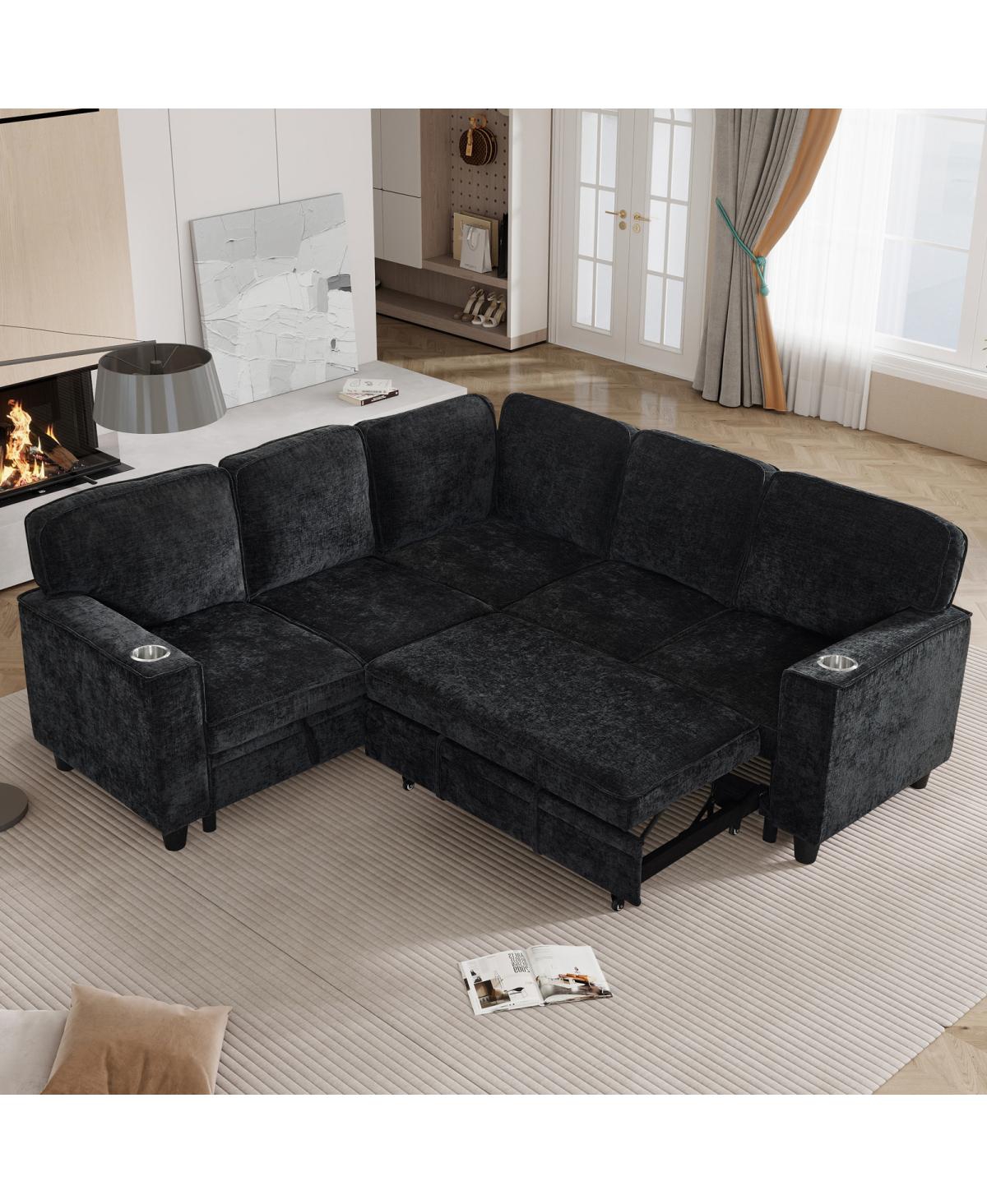 Click here for Streamdale Furniture L-Shaped Sofa Bed with Storag... prices